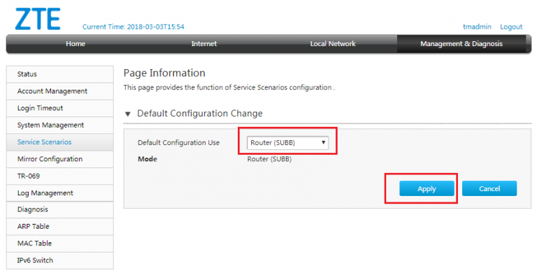 Setup Unifi on ZTE ZXHN H267A Home Gateway Single Box – Anthony's Studio